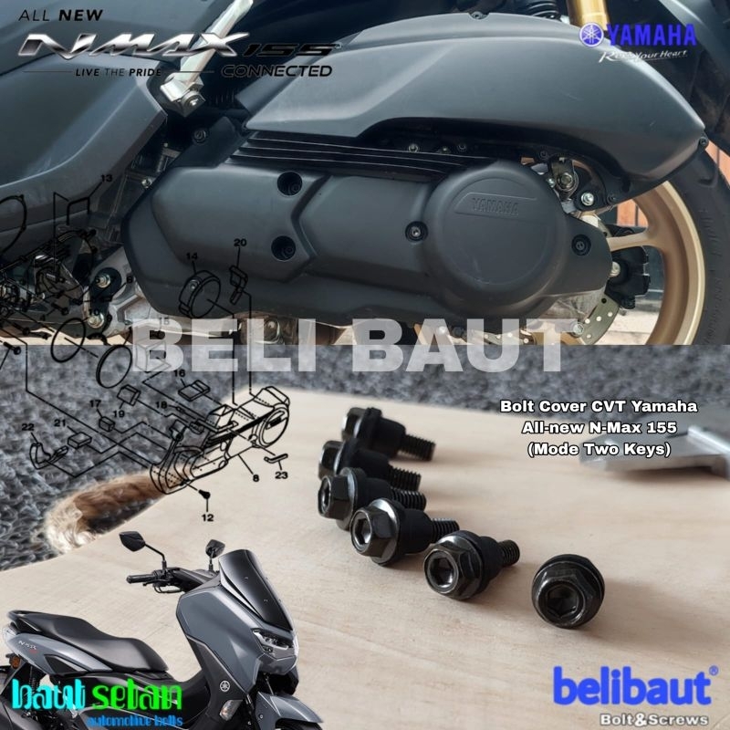 Cvt Cover Bolt All new Nmax Mode Two Keys | Shopee Malaysia