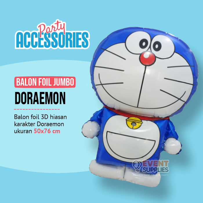 Doraemon Foil Balloon Cartoon Character Birthday Decoration | Shopee ...