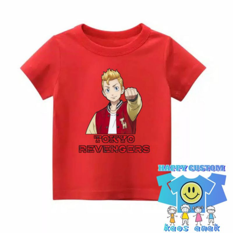Children's clothes with pictures of Tokyo Revenger Takemichi animated ...