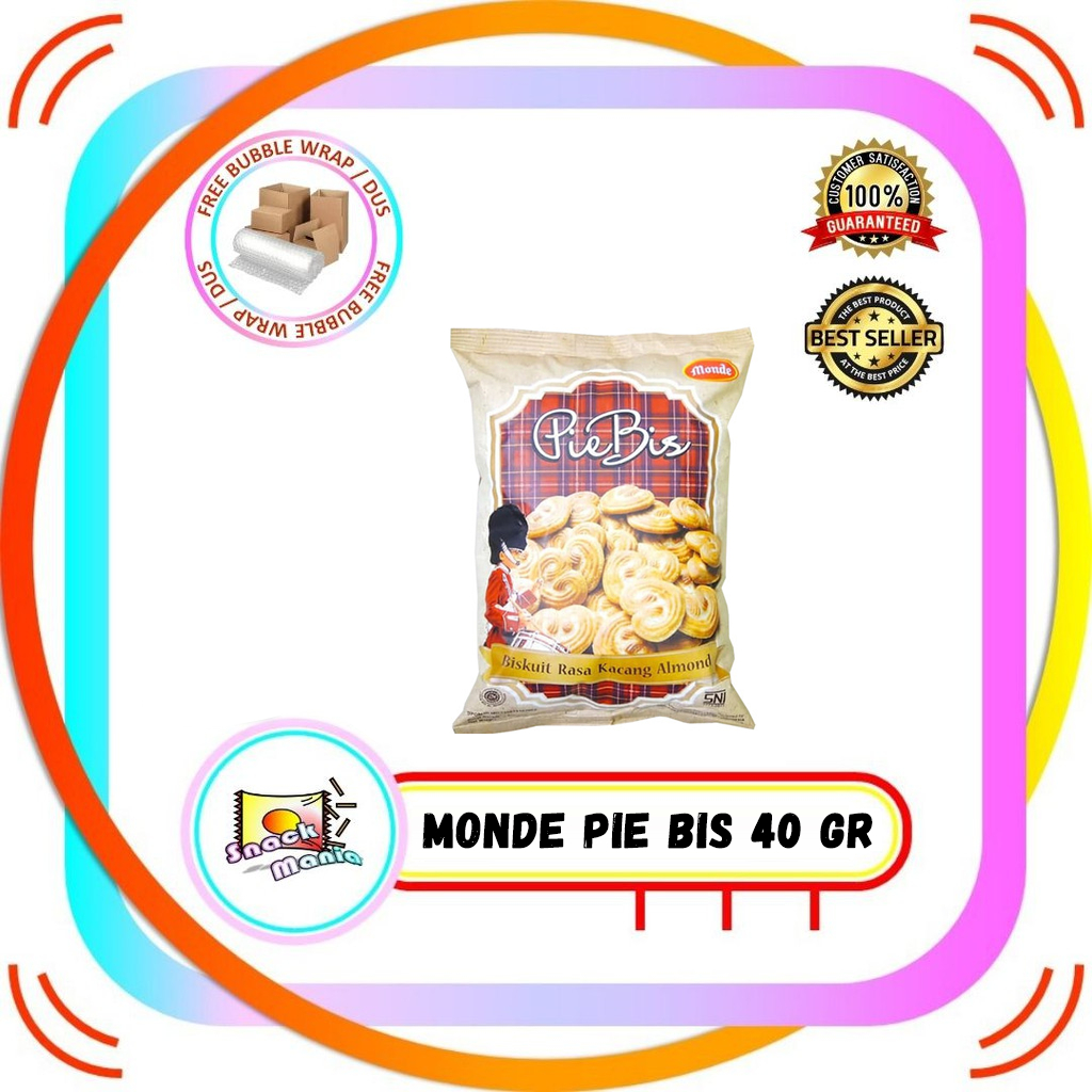 Monde Pie Almond Biscuit Bis ~ 40 gr | Shopee Malaysia