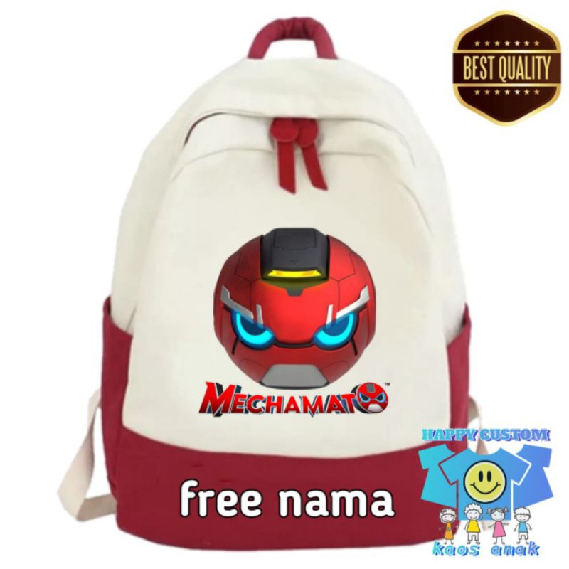 Mechamat Robot Animation Children's School Bag | Shopee Malaysia