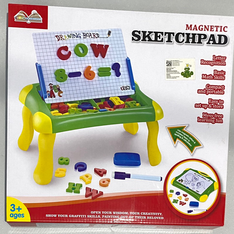 Magnetic Whiteboard Educational Toy Children's Magnetic Study Table ...