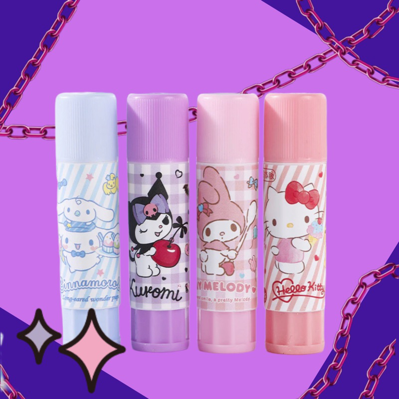 Sanrio glue stick/Kuromi Hello Kitty My Melody head glue stick 8 gr ...