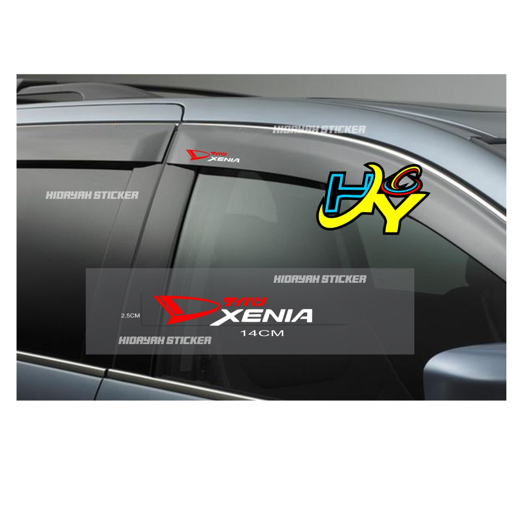 Xenia stickers, all new daihatsu xenia car water gutter stickers ...