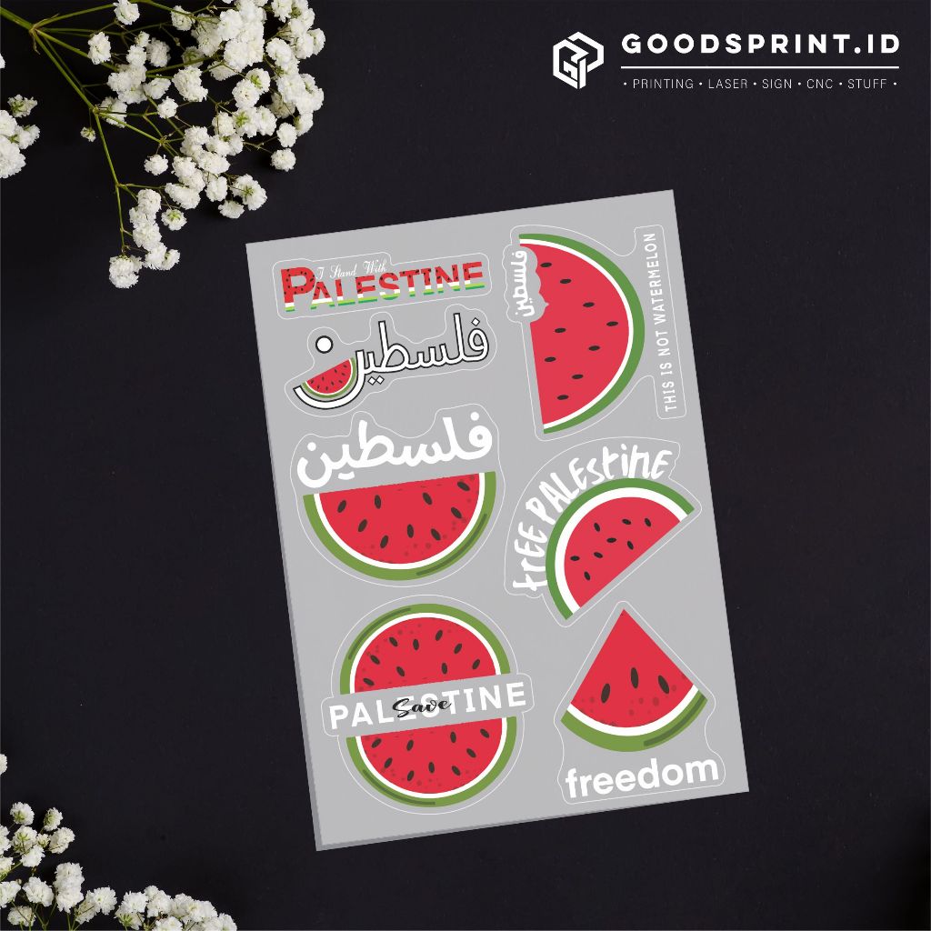 Free PALESTINE Stickers Save PALESTINE Watermelon Stickers Freedom PALESTINE Watermelon Stickers ...