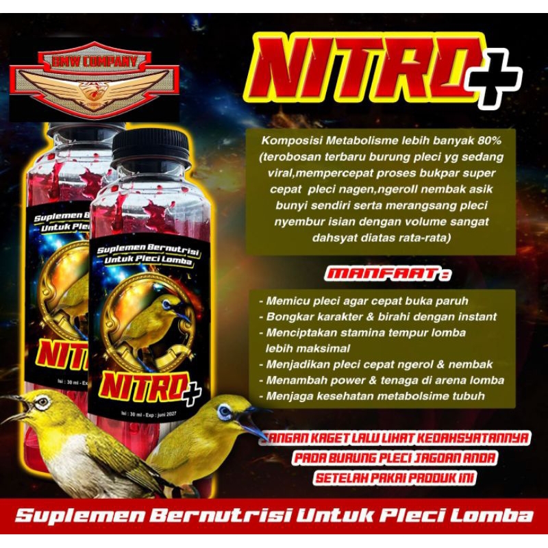 Nitro Plus Doping Pleci Bukpar Vitamin Bird Feeder | Shopee Malaysia