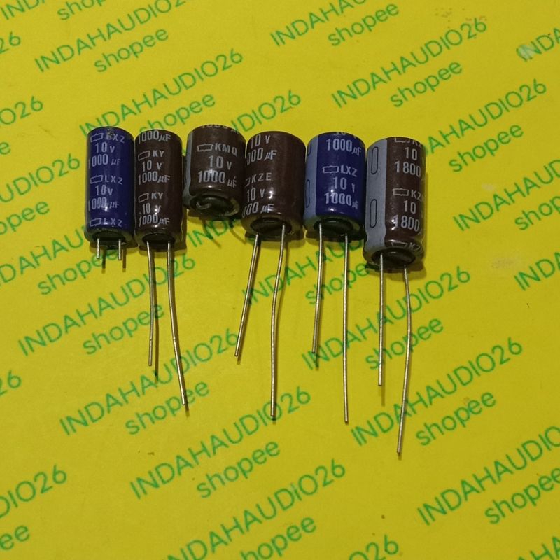1000uf 10v nippon chemicon elco capacitor capacitor capacitor | Shopee Malaysia