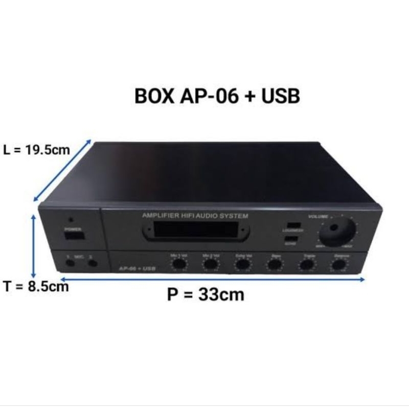 Box Power Amplifier USB Player AP 06+USB Sound system | Shopee Malaysia