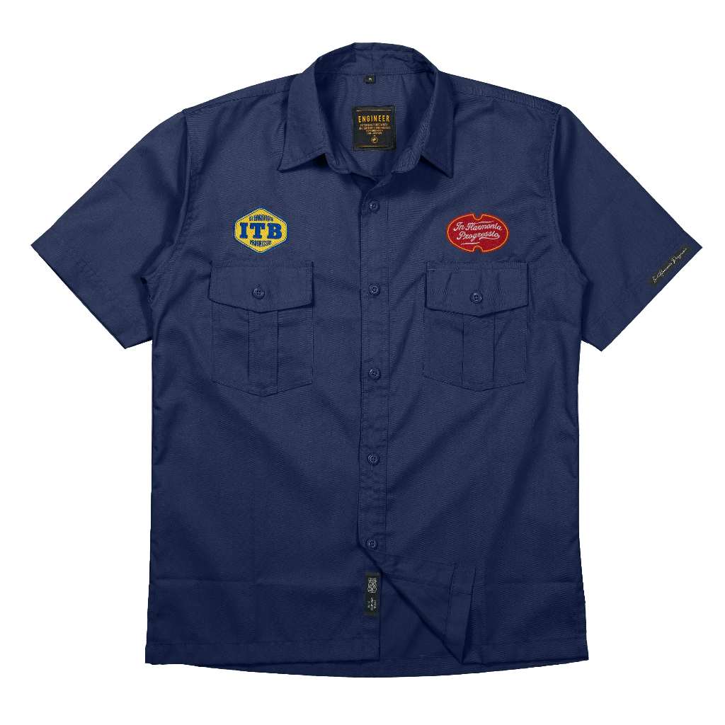 KEMEJA Engineer Workwear - ENG X ITB Merchandise Progress Navy Short ...
