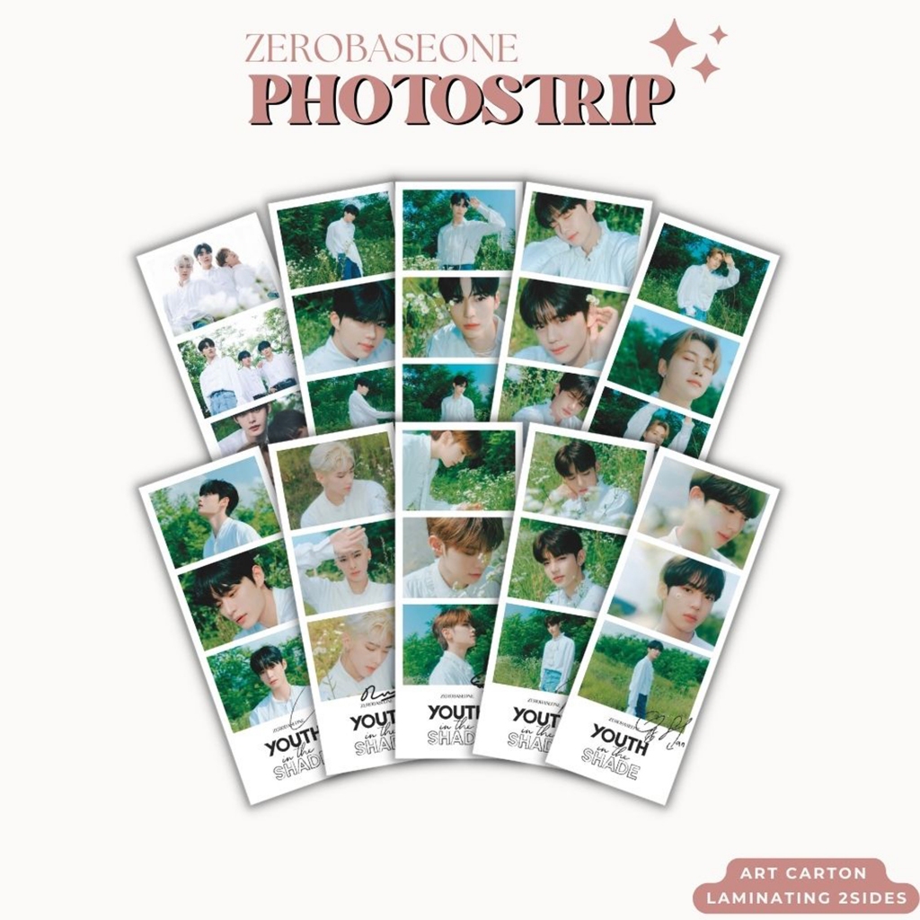 Photo STRIP ZB1 CINEMA PARADISE ZEROBASEONE (10Pcs+2-Sided Lamination ...