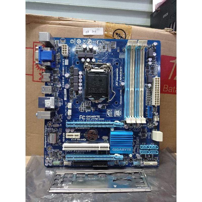 Mainboard GIGABYTE GA Z77M- D3H SOCKET LGA 1155 DDR3 ONBOARD VGA ...