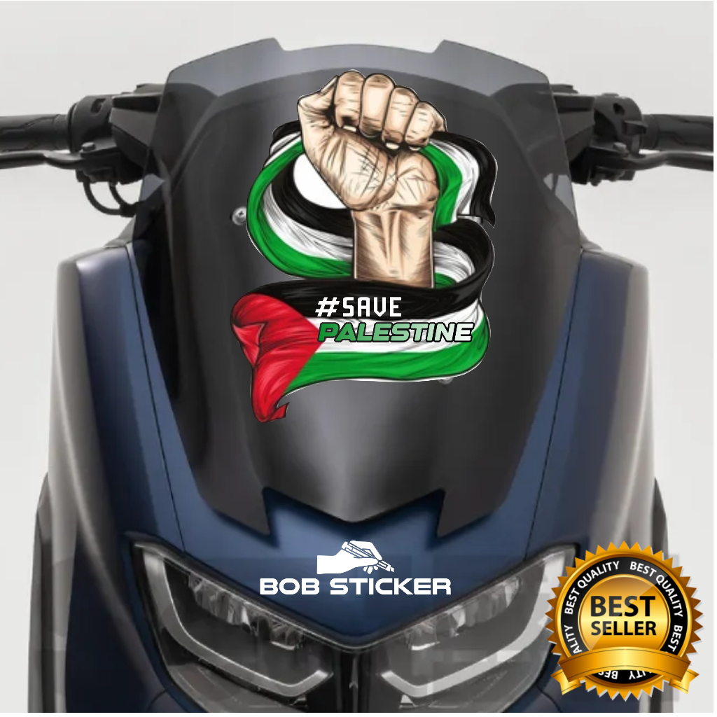 Save palestine sticker - Free palestine motorbike visor car window ...