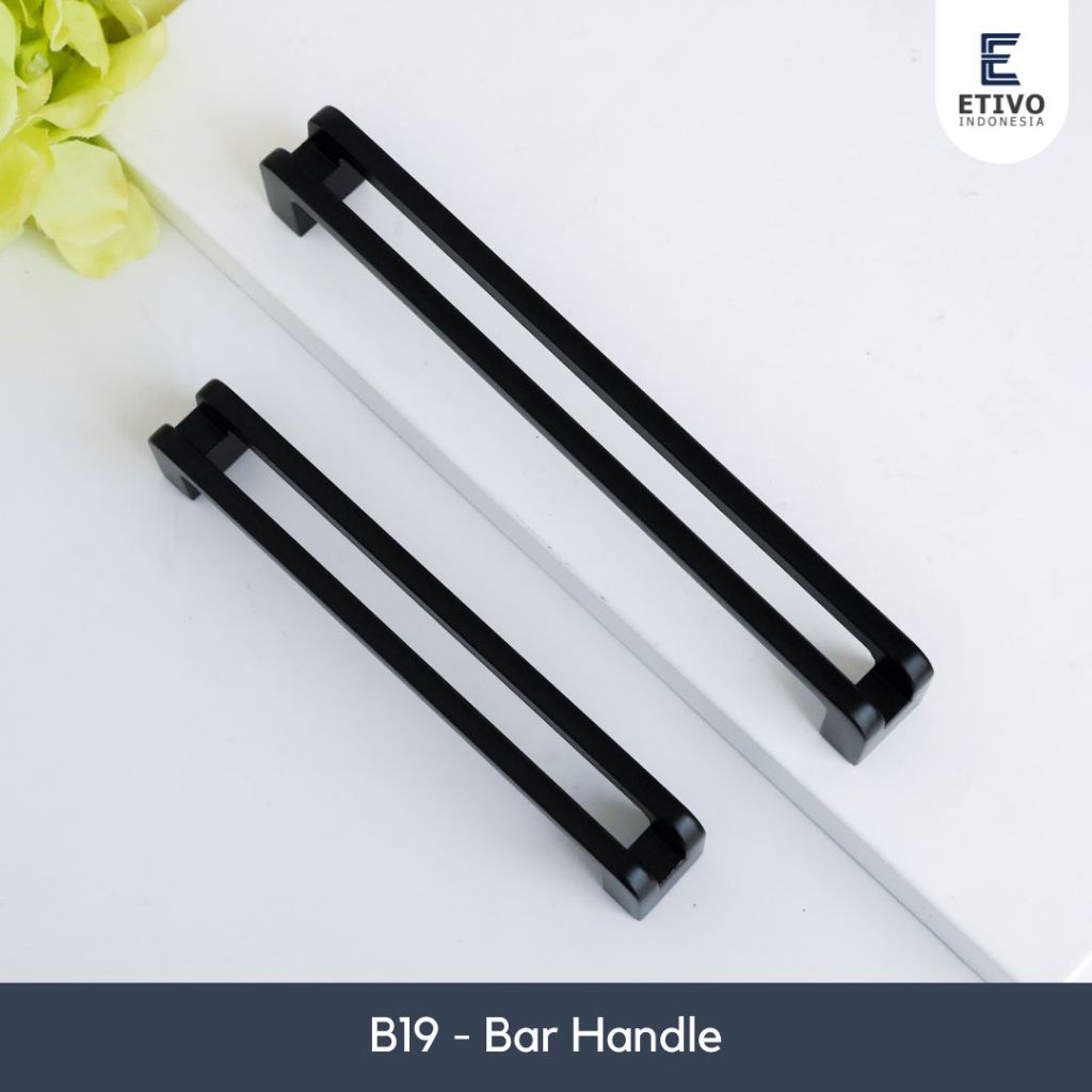 HITAM B19 Pull Bar Handle Black | Black Drawer Pulls | Cupboard Door ...