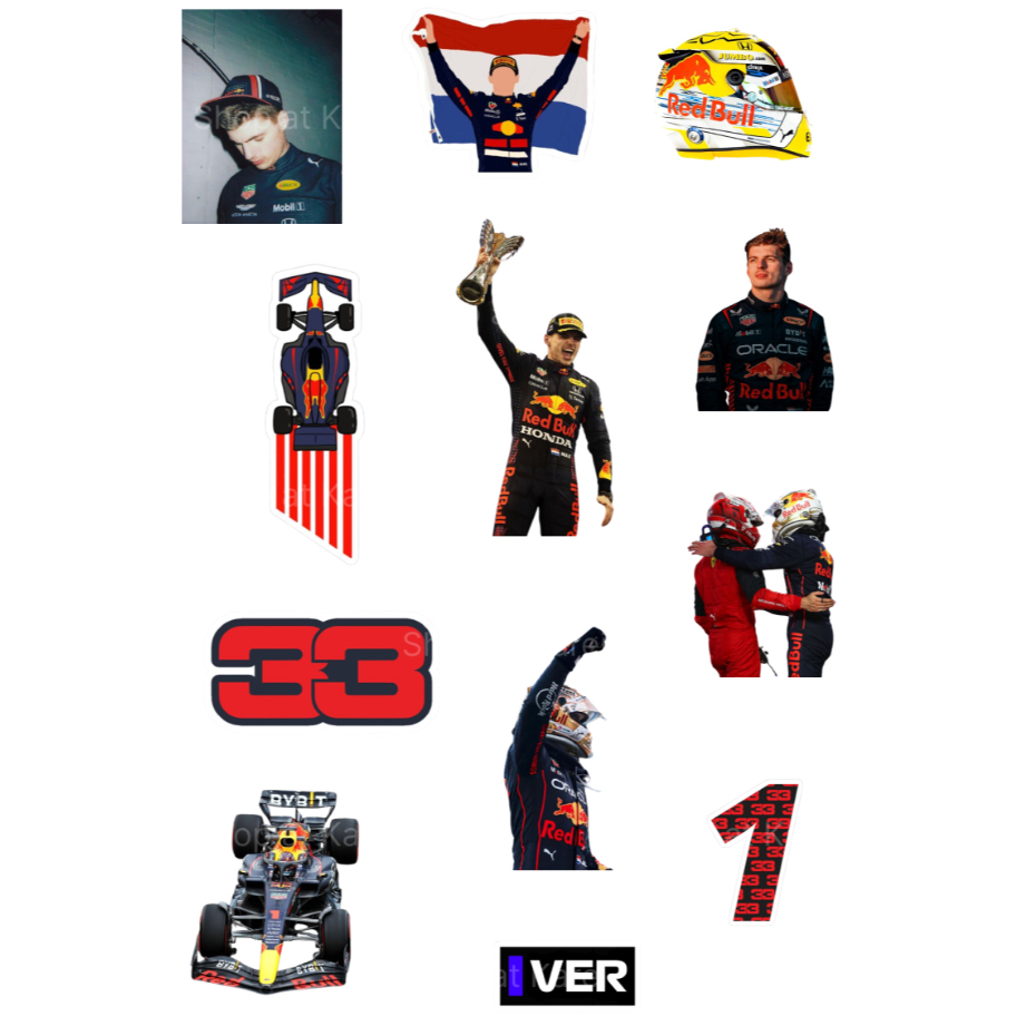 Max Verstappen Sticker Set | Shopee Malaysia