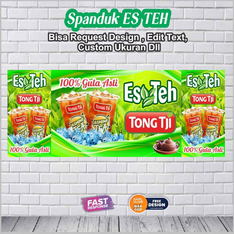 Custom Ice Tea Banner free Design | Shopee Malaysia