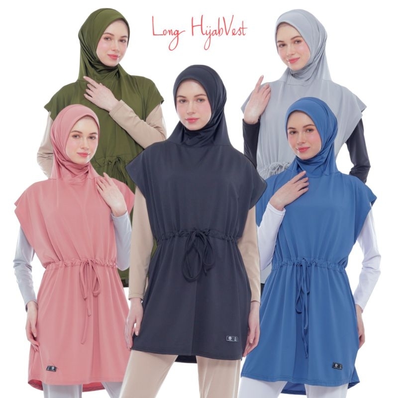 Hijab Vest Instant Muslim Tunic Vest Women's Sports Latest Contemporary ...