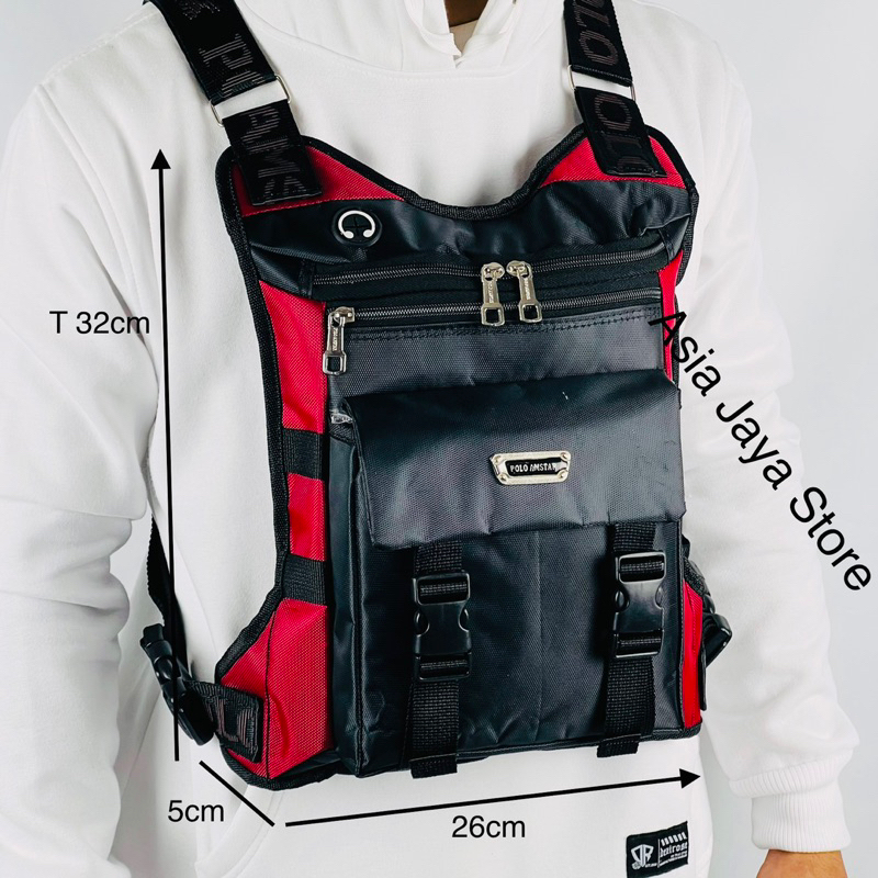 Chest Bag Polo Chest Bag Amstar Material micro TR Big Size Waterproof ...