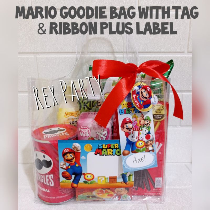 Mario Bros Goodie bag/Mario Bros Souvenir bag/Birthday Souvenir Mika ...