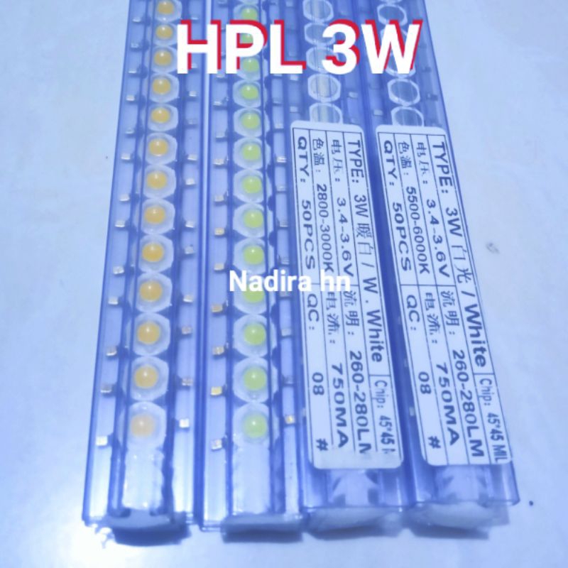 3w HPL LED 1 pcs (1 slop 50pcs, 1 pack 10 slop/500pcs) | Shopee Malaysia