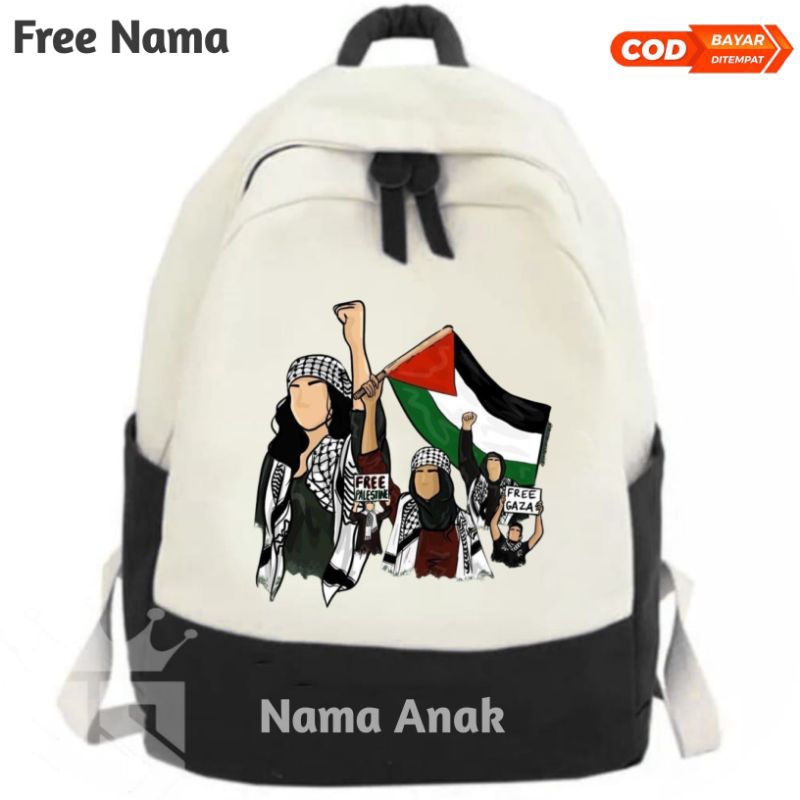 (FREE Name) Backpack Backpack For School Children/ Kindergarten-SD ...