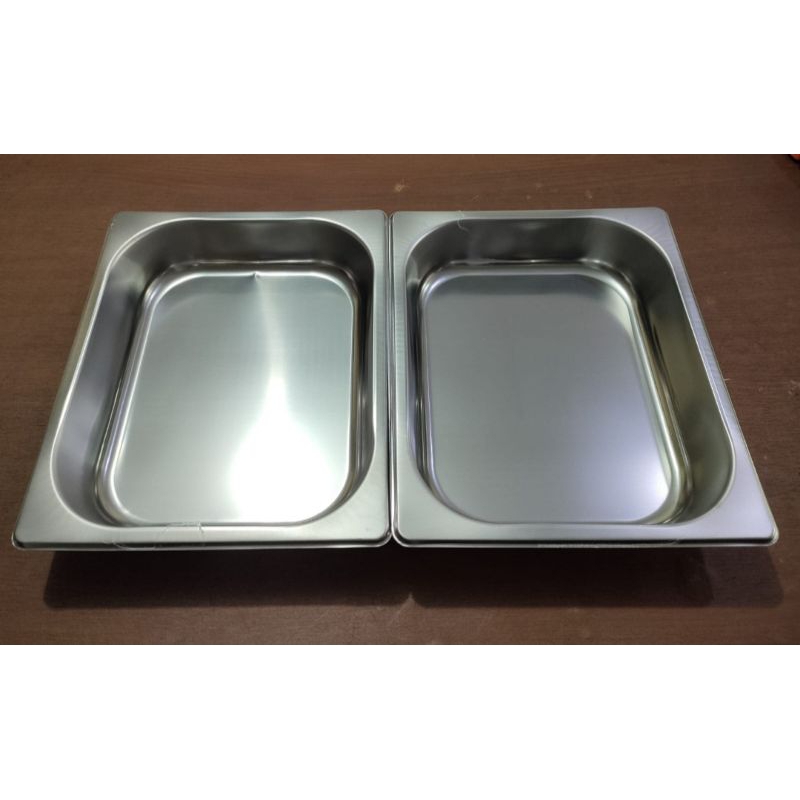 Food Pan Tray Container Tray Jumbo Buffet 2 Stainless Steel Tray ...