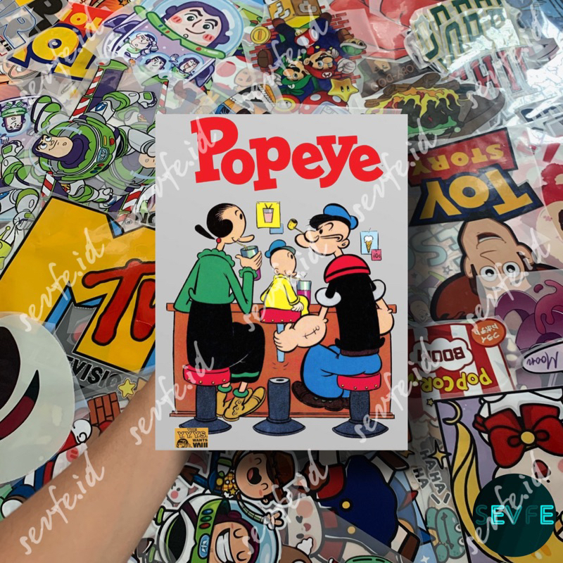 Iron-on Screen Printing DTF Stickers POPEYE Screen Printing Stickers ...