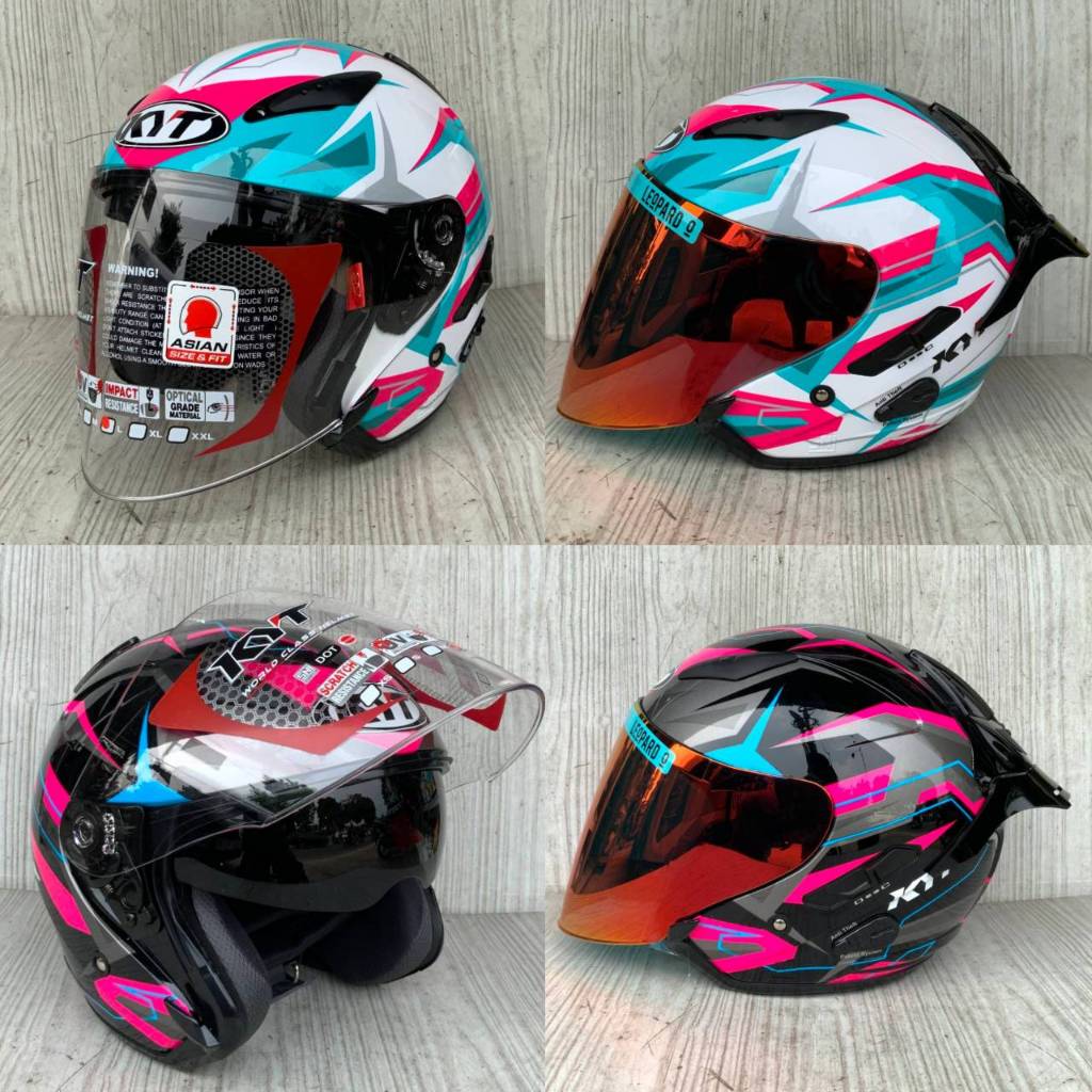 Helmet KYT GALAXY FLAT R WAFE WHITE/BLUE | Wafe BLACK/GUNMETAL Handsome ...