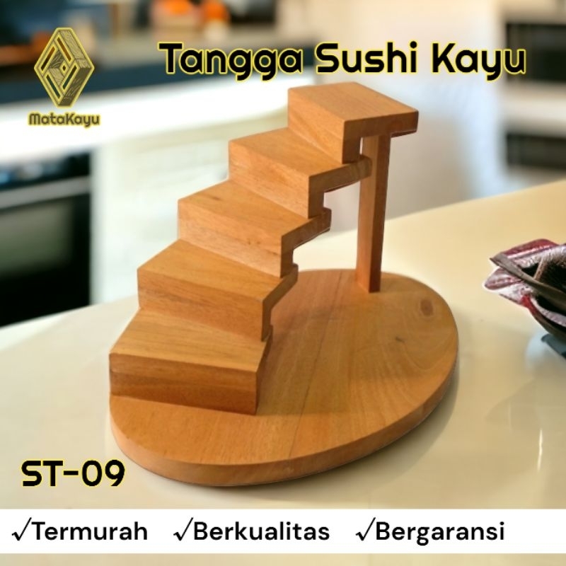 KAYU Sushi Tray, wooden ladder sushi rack, unique wooden sushi serving ...