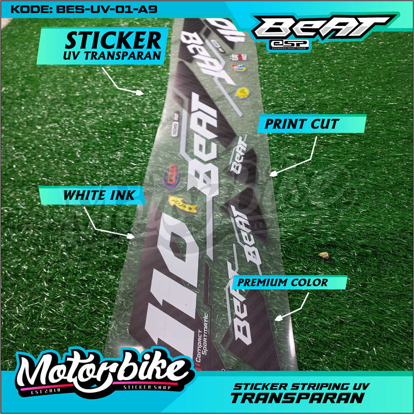 HITAM Striping Sticker Beat ESP 110 Beat Street ESP 110 Graphic Motif ...