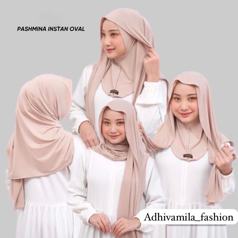INSTANT HIJAB JERSEY OVAL INNER NECK COVER|| INSTANT PASHMINA HIJAB ...