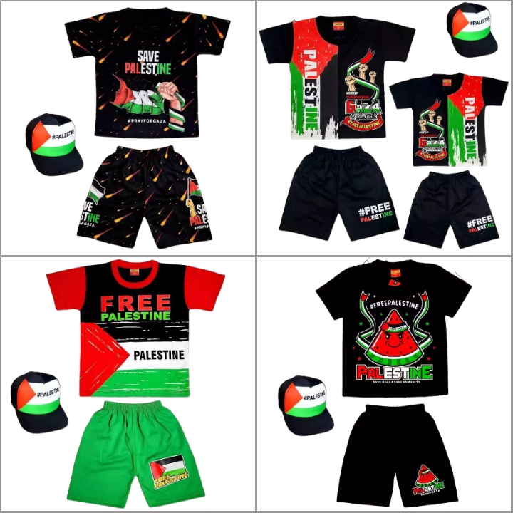 Pray For Gaza Save Palestine Free Palestine Children's Clothes Set ...