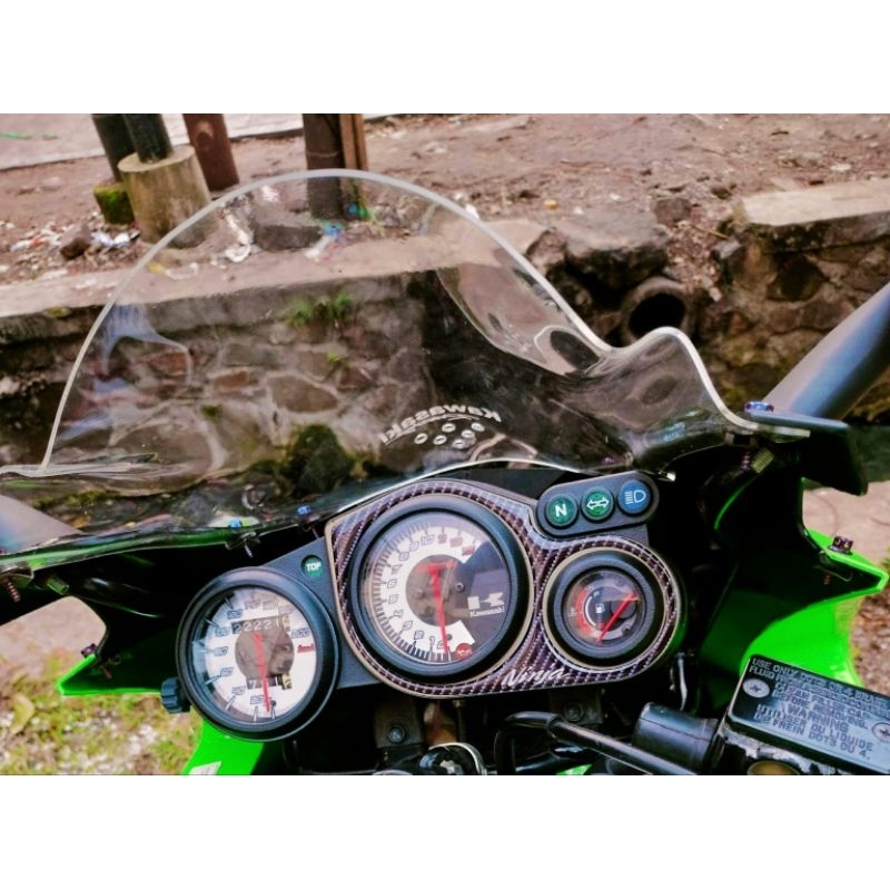 Sticker Embossed Pad Panel Speedometer Ninja RR Old New ZX Model ...