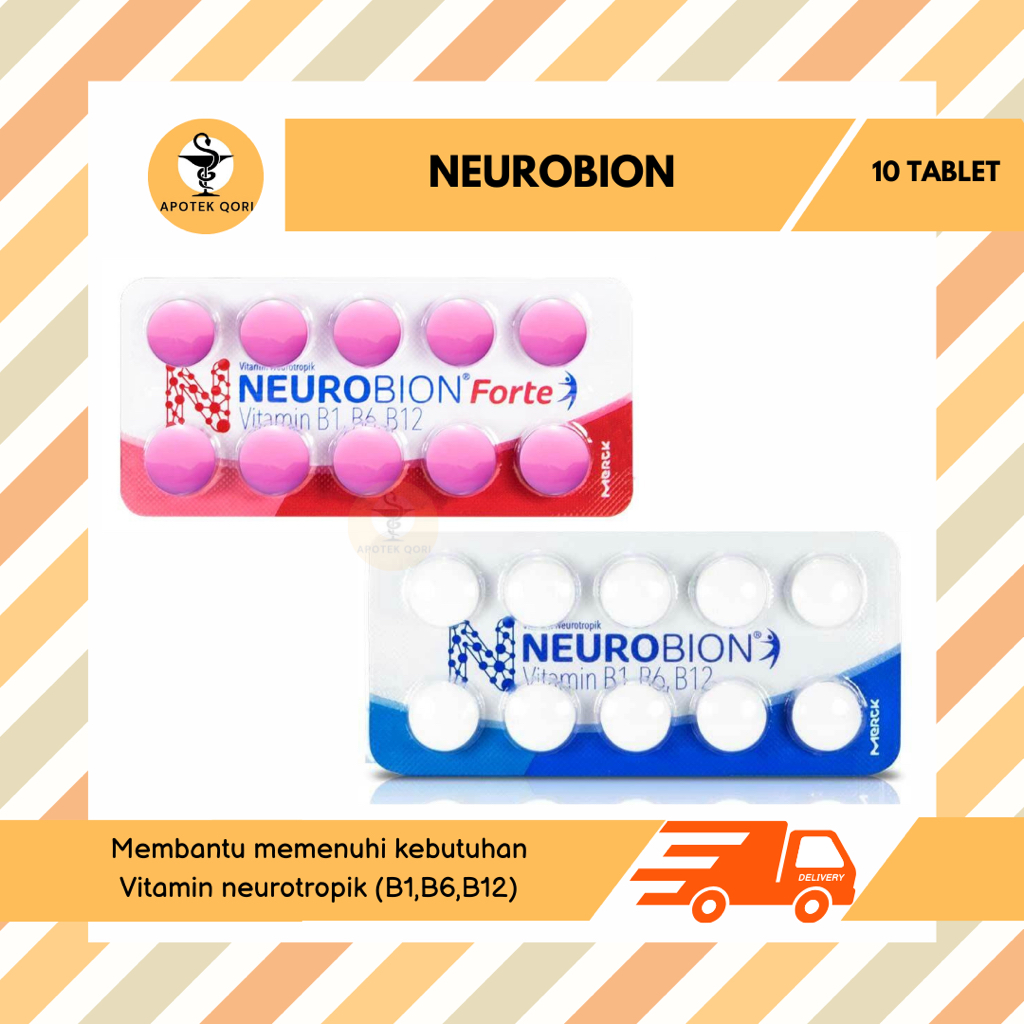 NEUROBION FORTE/NEUROBION STRIP @ 10 TABLETS/NEUROTROPIK VITAMIN/B ...