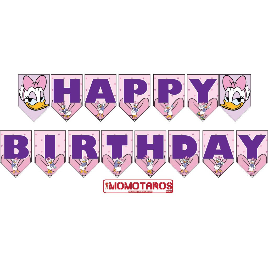 Hbd Daisy Duck Banner | Shopee Malaysia