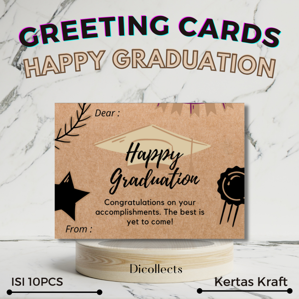 (CONTENTS Of 10) HAPPY GRADUATION GREETING CARDS/HAPPY GRADUATION DAYS ...
