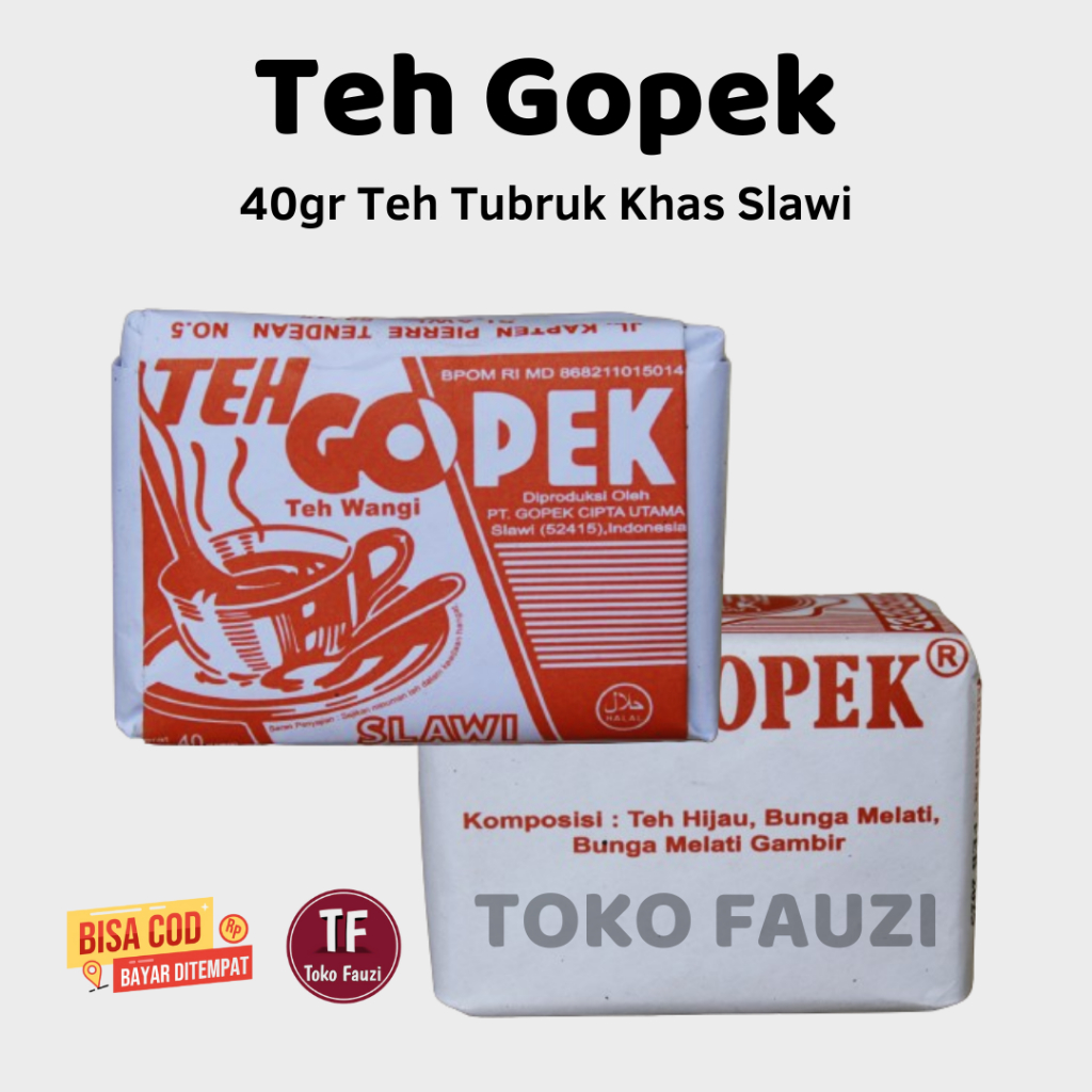 Typical Slawi Gopek Cap Tubruk Tea Weight 40 grams Fragrant Solo Tea ...