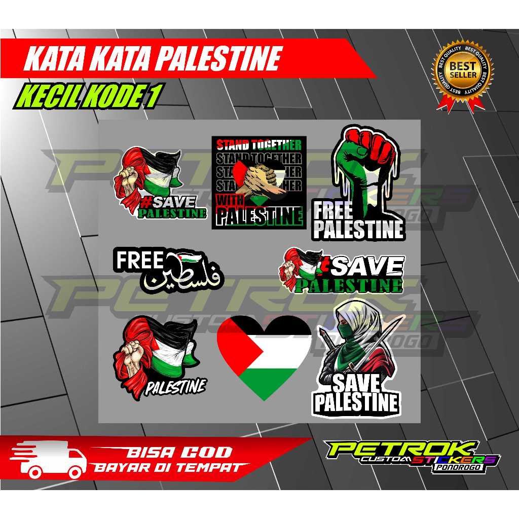 Sticker PACK KATA KATA KATA VIRAL SAVE PALESTINE/STICKER KATA TERBARU ...