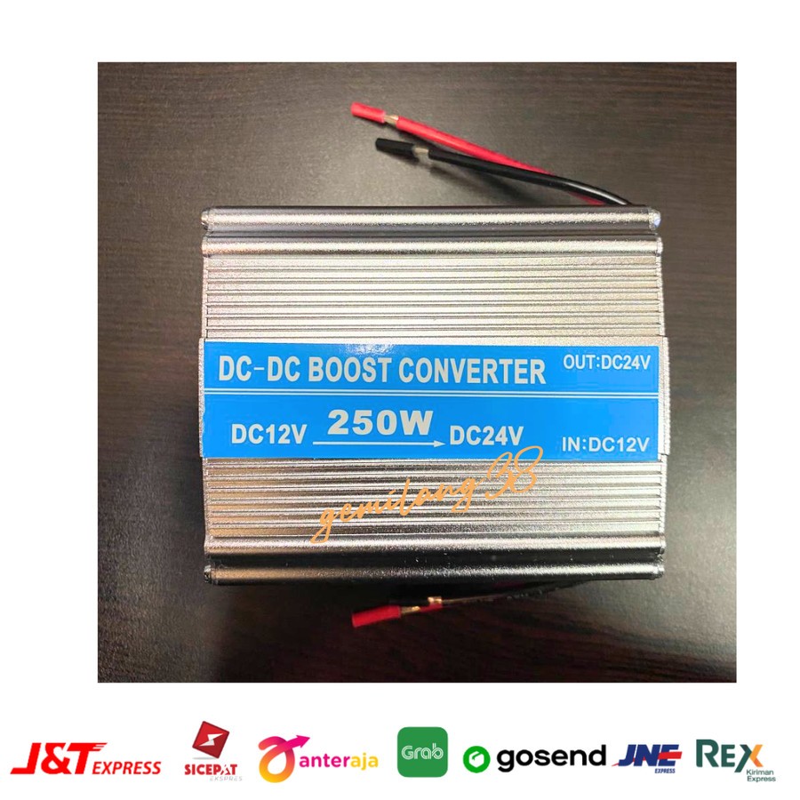 Dc 12V to 24V 250watt Car Power Supply Converter Step UP 12V - 24V ...