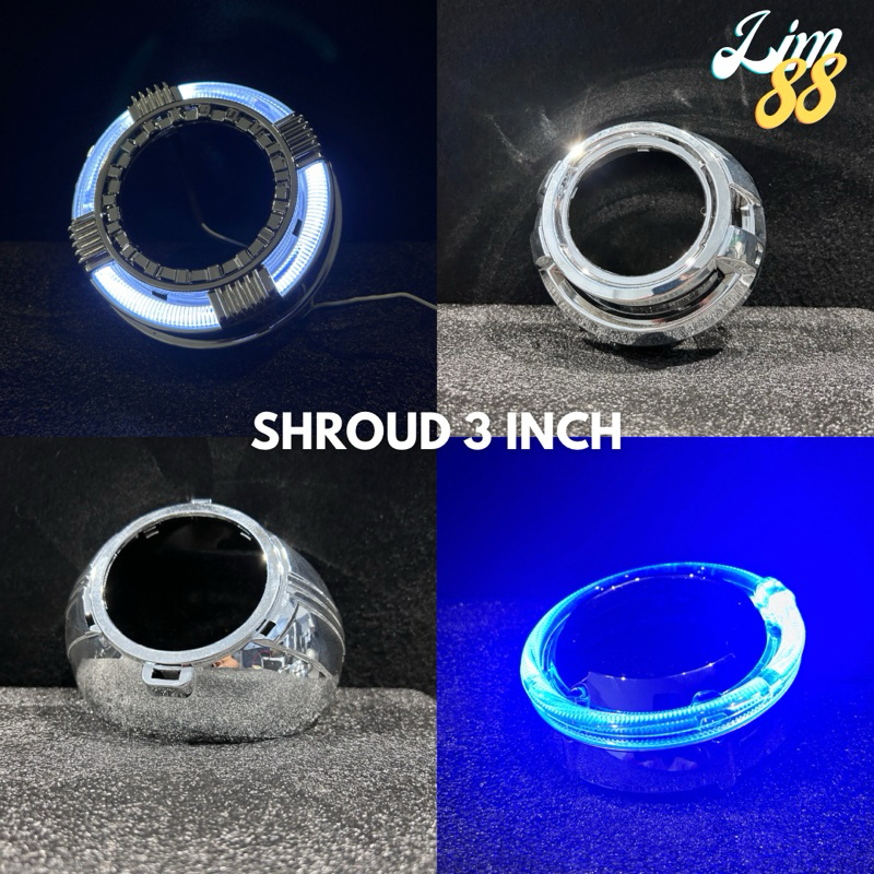 Shroud Biled LED 3 inch Biled Car Motorcycle Max Monument GTI Appolo ...
