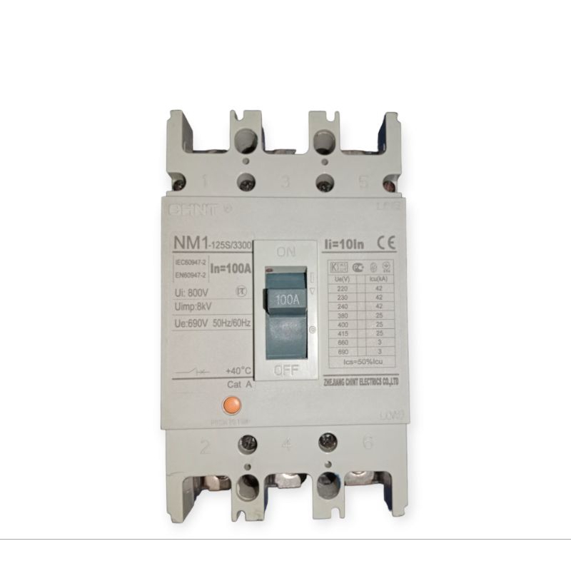 Mccb Chint Smooth Type NM1-12S/3300 3Phase 100A | Shopee Malaysia