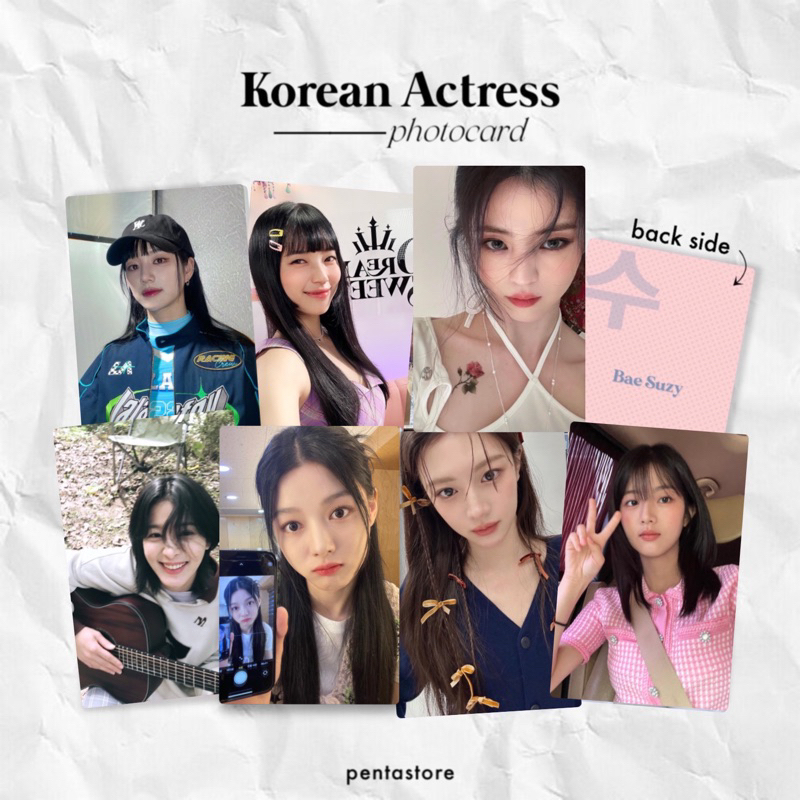 Actress Photocard Jim Yoojung Seorina Go Younjung Han Sohee Bae Suzy ...