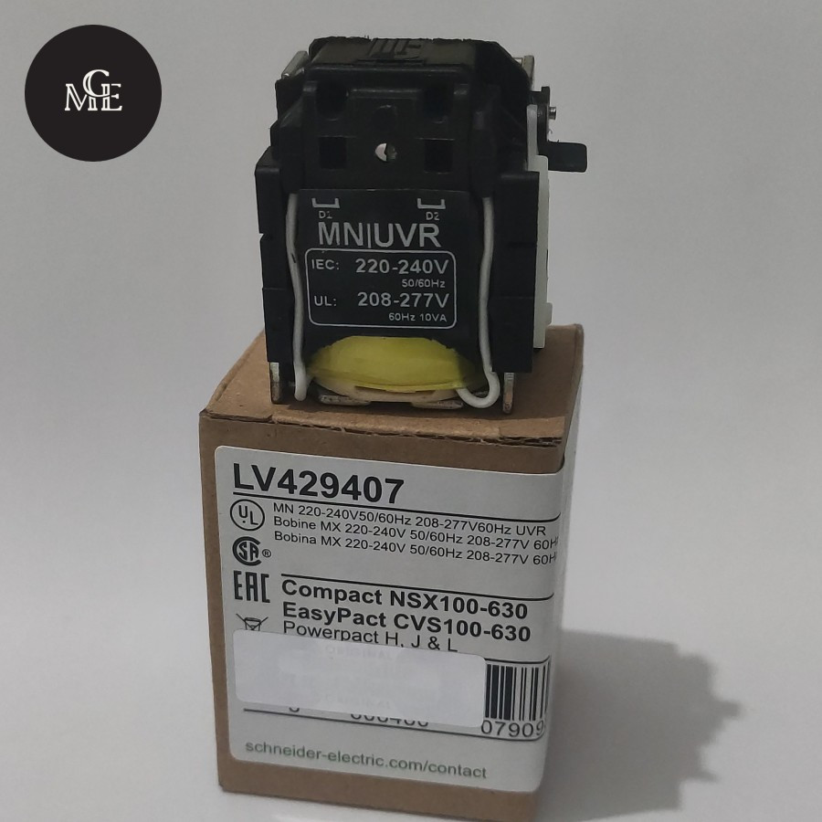 Schneider UVT MN UVR 220V SCHNEIDER LV429407 For NSX And CVS | Shopee ...