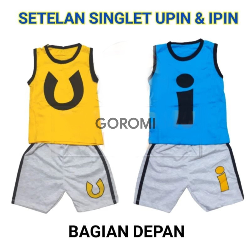 Upin Ipin Clothes/Upin Ipin Children's Suits/Upin Ipin Singlet | Shopee ...