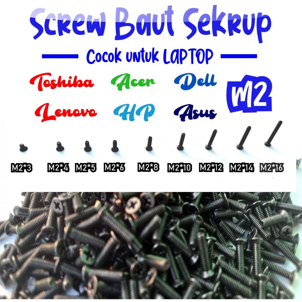 Asus Laptop Screw Lenovo Laptop Casing Bolt Hard Disk Screw Computer ...