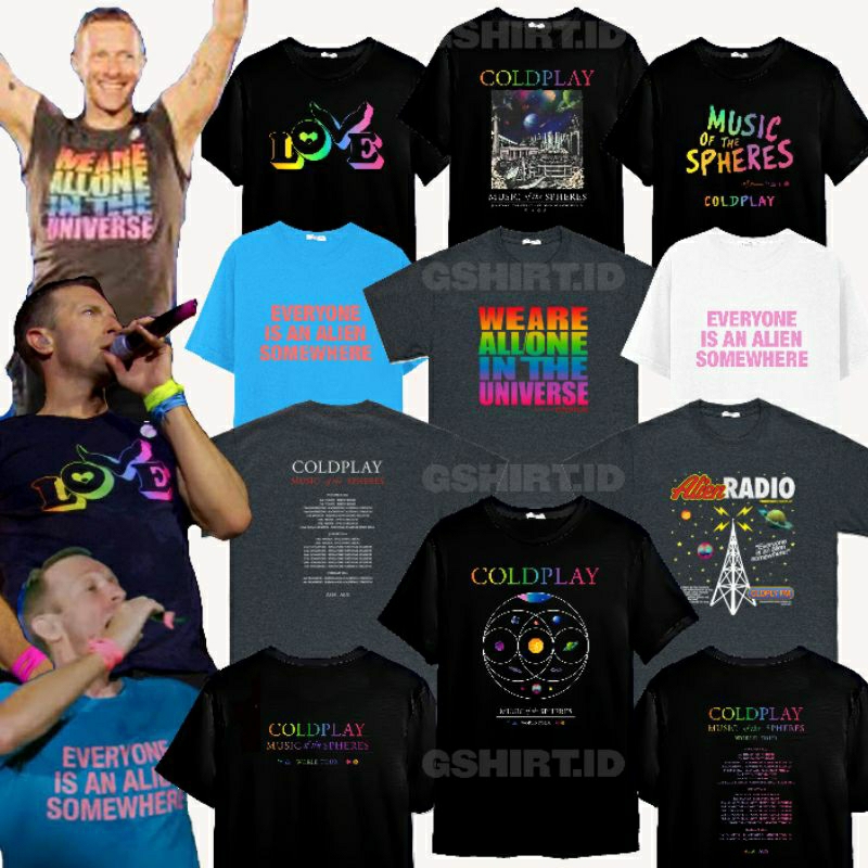 [PREMIUM] Kaos Coldplay Concert 2023-2024 PART 2 - T Shirt Coldplay ...
