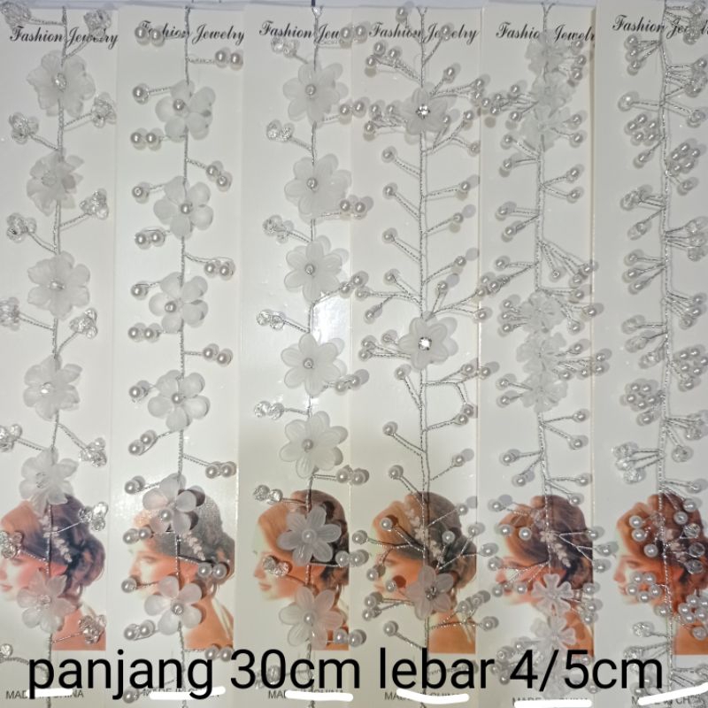 V 6 Variations Of Flexible Headbands, Wire Headbands, Bun Decorations ...