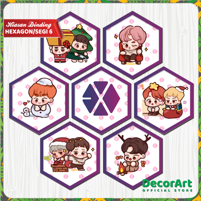 Decorart - K-POP BTS Army Theme 6-sided Wall Decoration (Code: POP ...