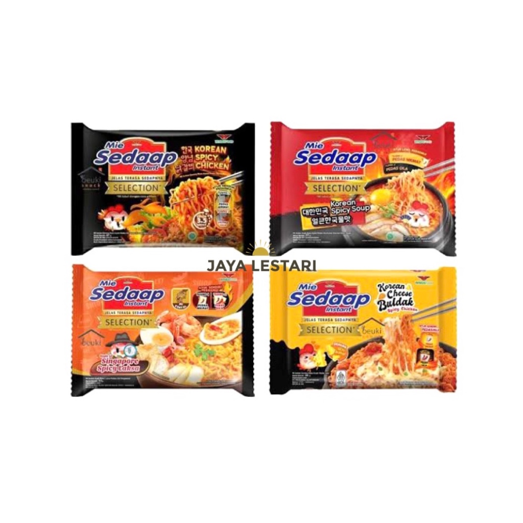 Mie Sedaap Selection (4 Flavor Variants) | Shopee Malaysia