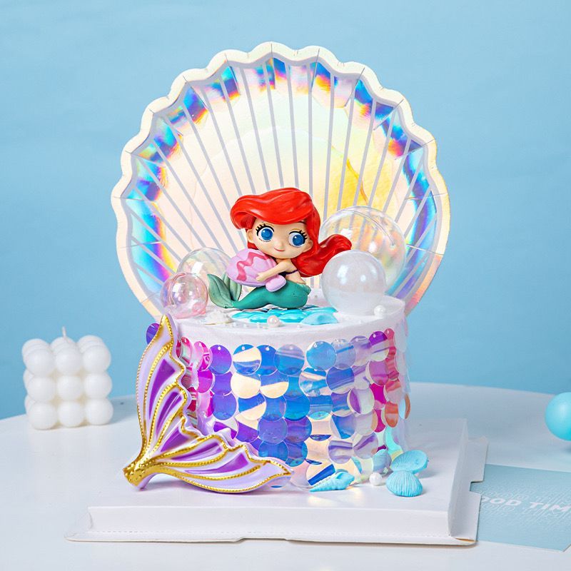 Mermaid CAKE TOPPER/MERMAID CAKE TOPPER/MERMAID FIGURE CAKE | Shopee ...