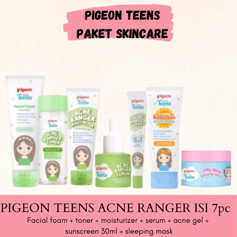 [Pack Of 7] Pigeon Teens Acne Ranger 1 Complete Package Of Teen ...